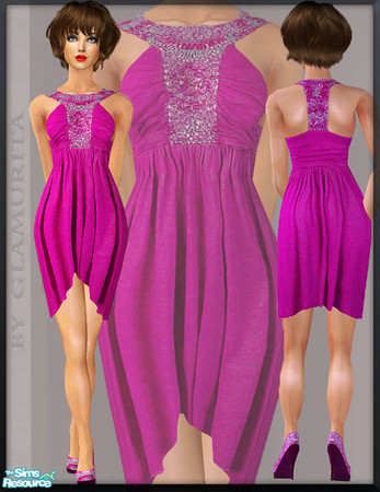 The Sims Resource | Pink dress