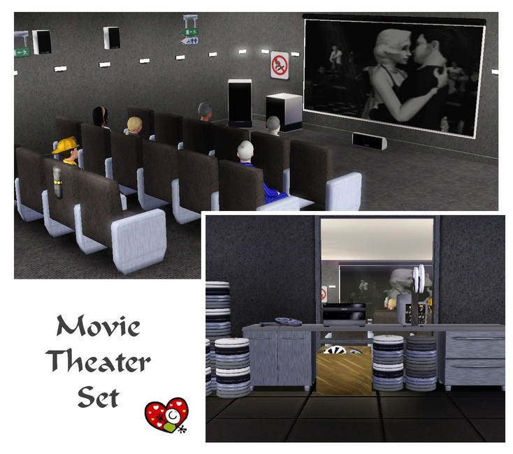 The Sims Resource - Movie Theater Set