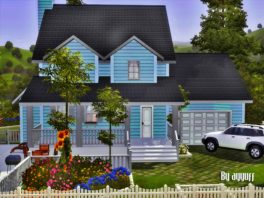 The Sims Resource | Peace of Family Country House *Furnished*