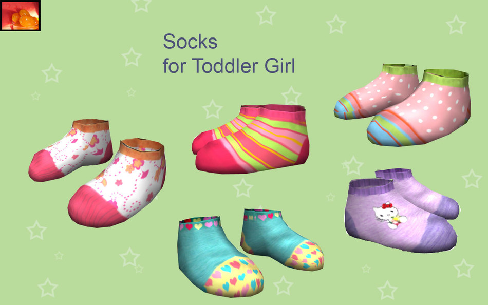 The Sims Resource - toddler girl socks