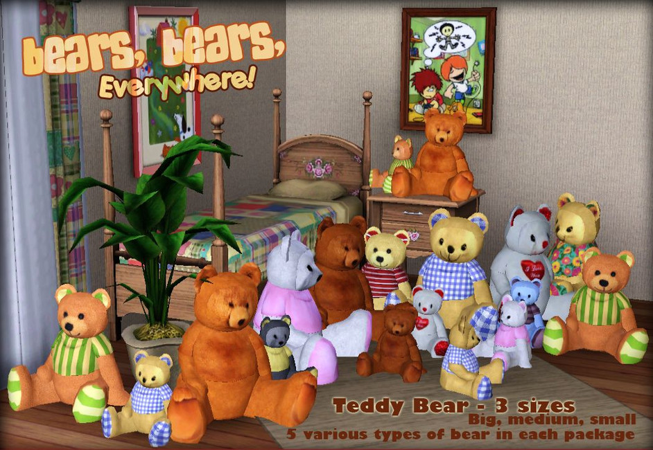 The Sims Resource - S2S Teddy Bears