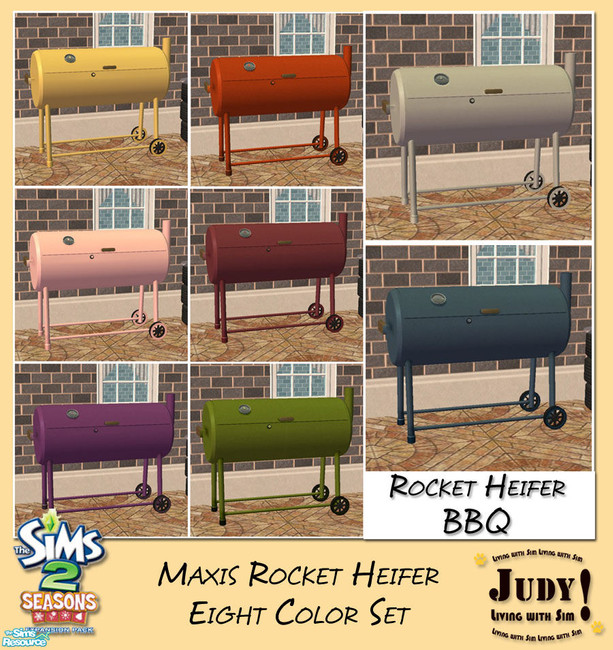 The Sims Resource - Judy_Rocket Heifer BBQ Recolor Set