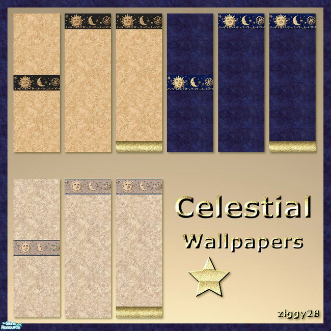 The Sims Resource - Celestial Wallpaper Set