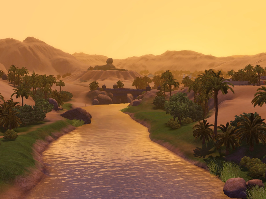 The Sims Resource | Eygpt1 Gold Sphinx