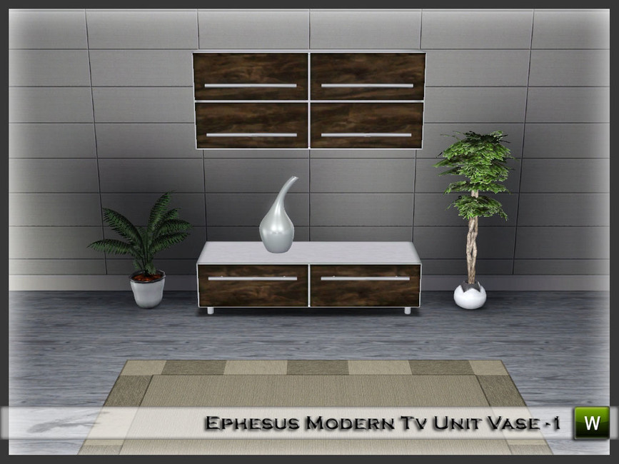 The Sims Resource - Ephesus Modern Tv Unit Vase -1
