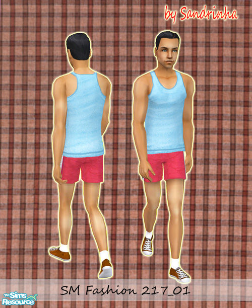 The Sims Resource | SM Fashion 217_01 - Adult Male Athletic Clothes