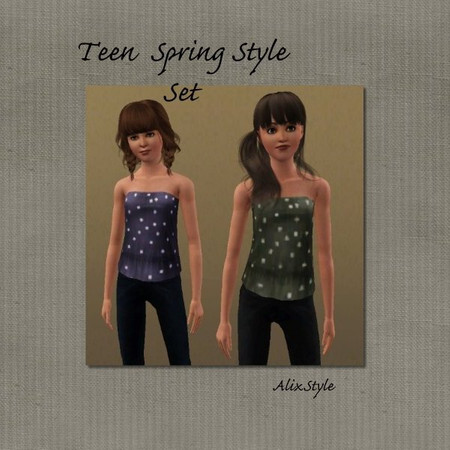 The Sims Resource | TeenSpringStyleSet