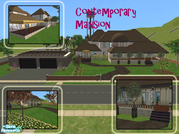 The Sims Resource - Contemporary Mansion