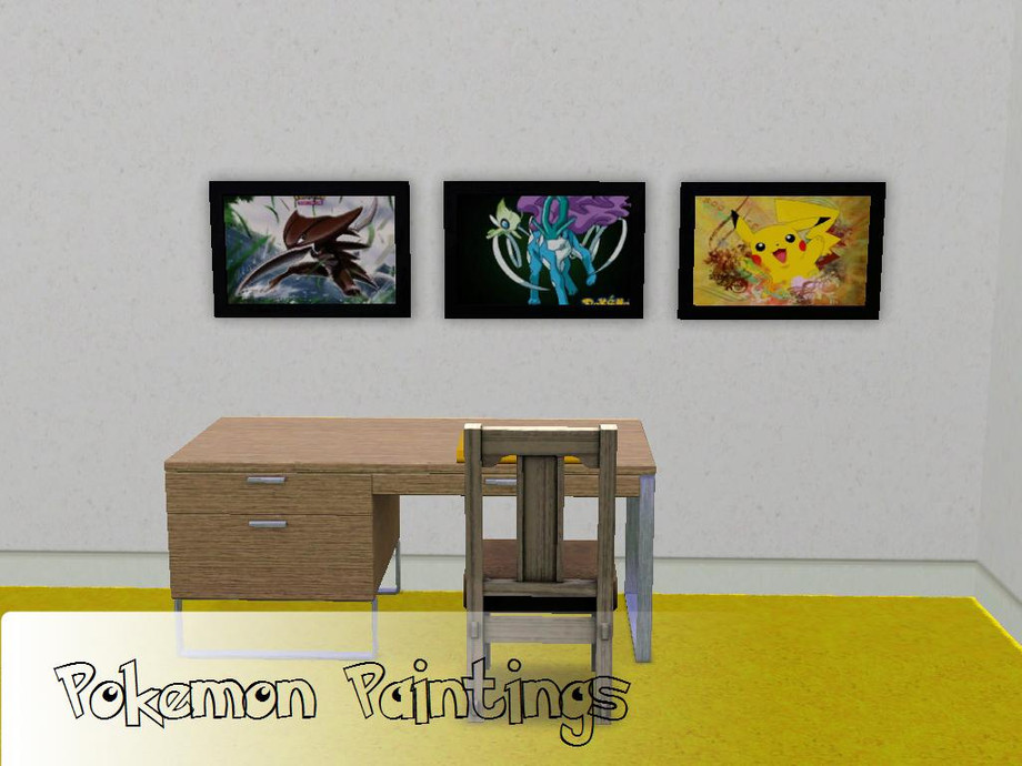 The Sims Resource | Pokemon Paintings