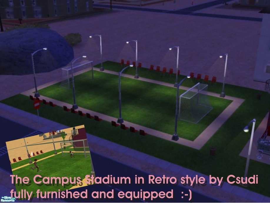 The Sims Resource | Campus Stadium