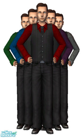 The Sims Resource | Shirt and Vest