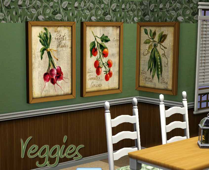 The Sims Resource | Silvia Vassileva Vegetable Paintings
