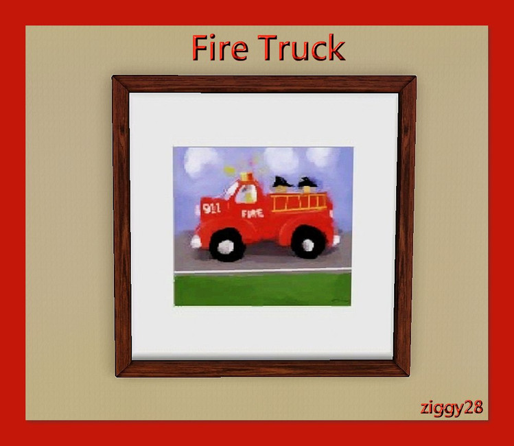 The Sims Resource - Fire Truck