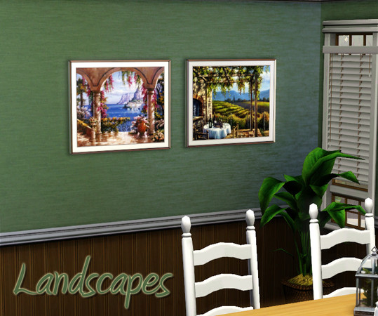 The Sims Resource | Landscape paintngs by Sung Kim