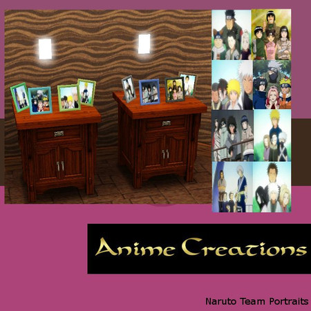 The Sims Resource - Naruto Team Portraits