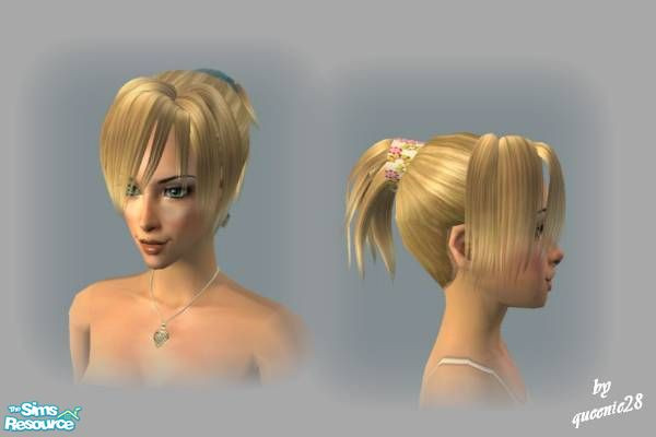 The Sims Resource - Recolors of Sunair Hair #T042 - LtBlonde