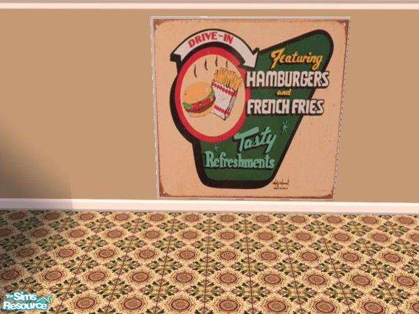 The Sims Resource | Hamburgers and French Fries