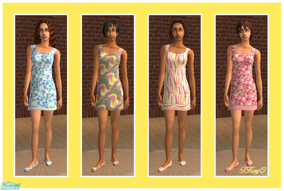 The Sims Resource - TKayO Summer 07 Dresses Set 2