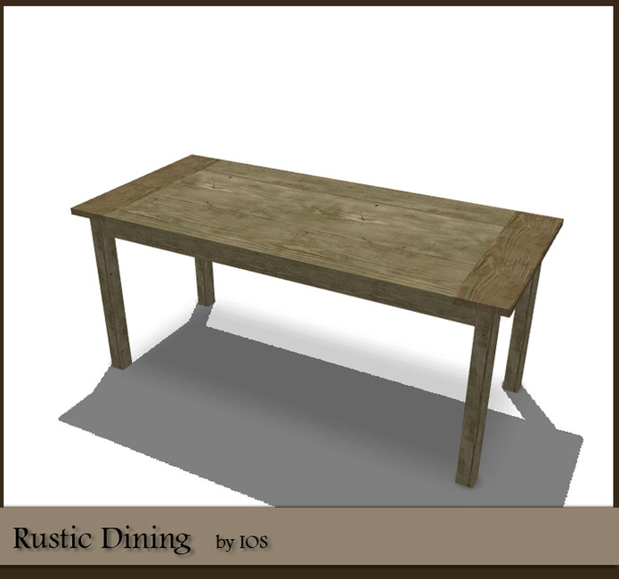 The Sims Resource - IOS RusticDining