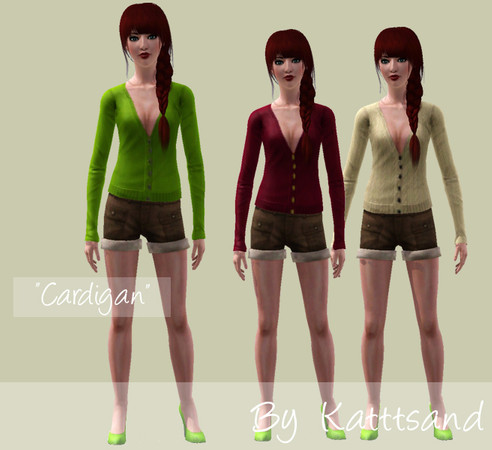 The Sims Resource | Cardigan by Kattsand
