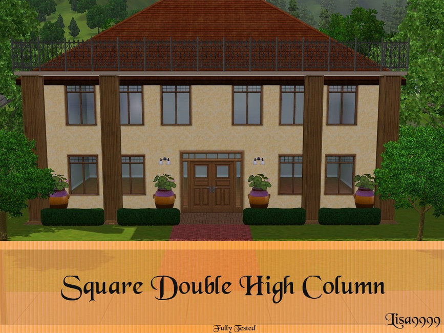 The Sims Resource - Square Double High Column