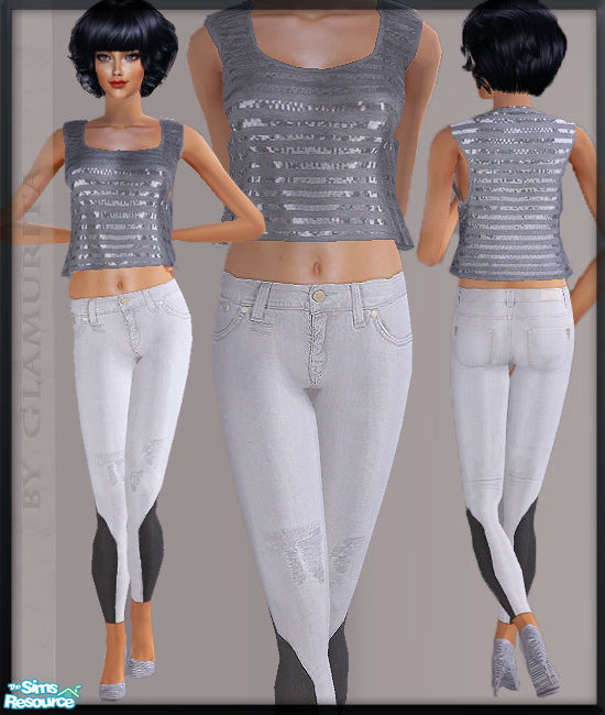 The Sims Resource | Jeans by Victoria Beckham!