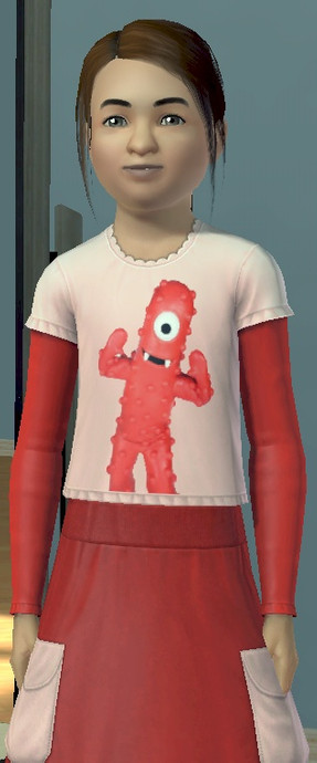 The Sims Resource | Yo Gabba Gabba Layered Tee Set
