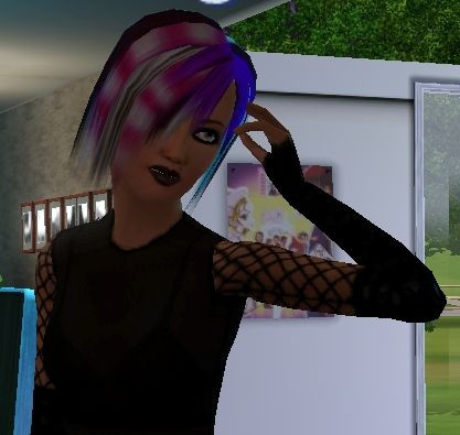 The Sims Resource | emo coontails hair