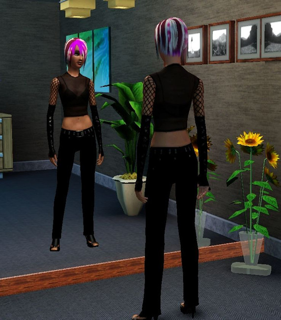 The Sims Resource - emo coontails hair