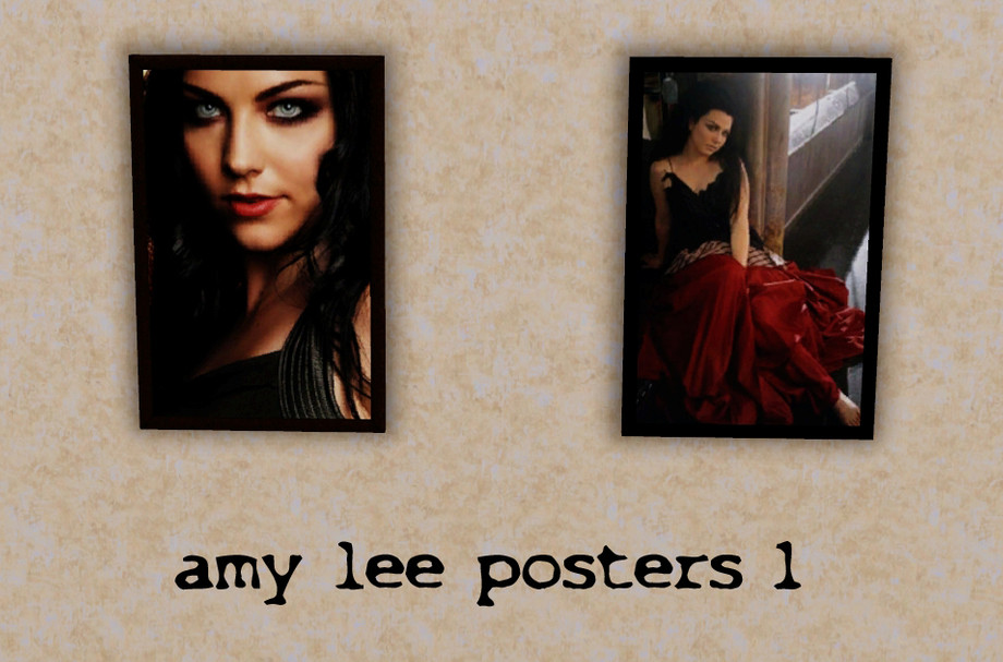 The Sims Resource - Amy Lee Posters Set Of 2