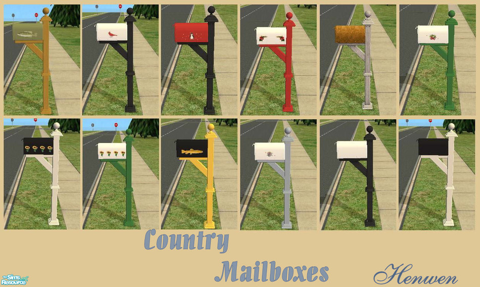 The Sims Resource - Country Mailbox Set