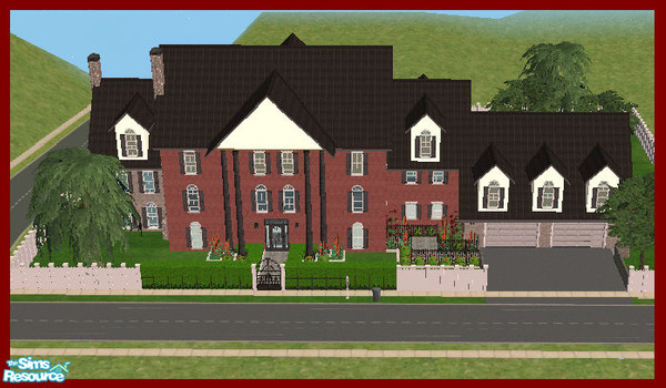 The Sims Resource | Nice colonial style home