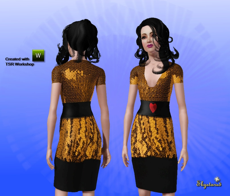 The Sims Resource - Shiny Delight Dress