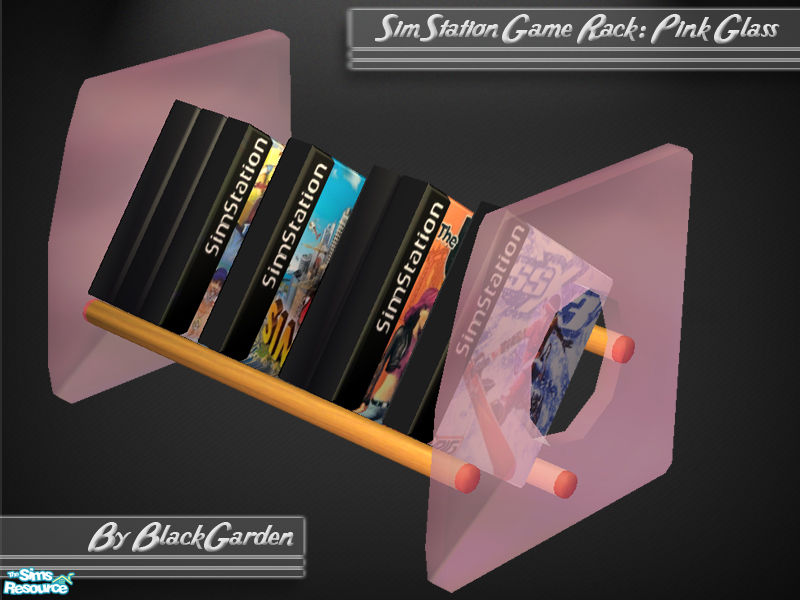 The Sims Resource - Small Game Rack - Pink Glass