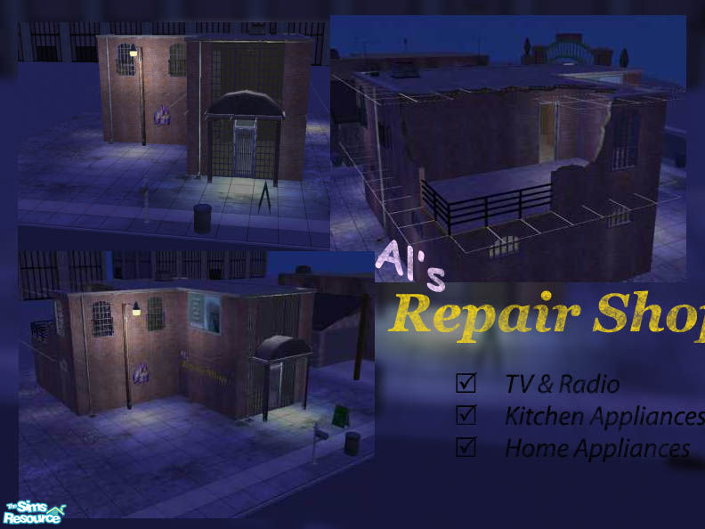 The Sims Resource | Al\'s Repair Shop