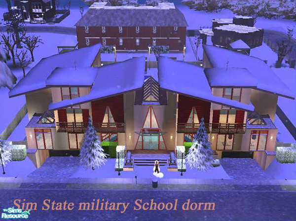 The Sims Resource | Sim State military School dorm