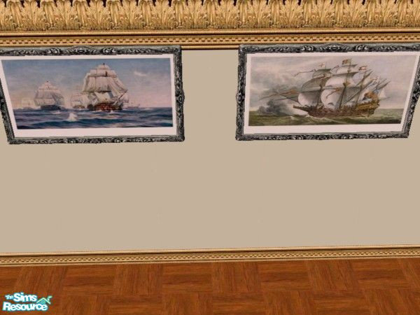 The Sims Resource | Ships at Sea Painting Set