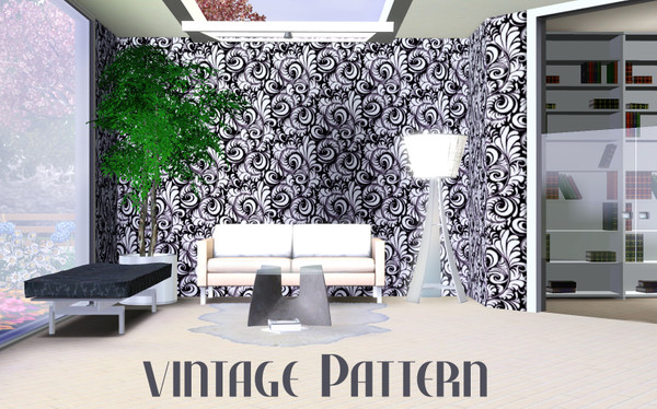 The Sims Resource - Vintage Pattern