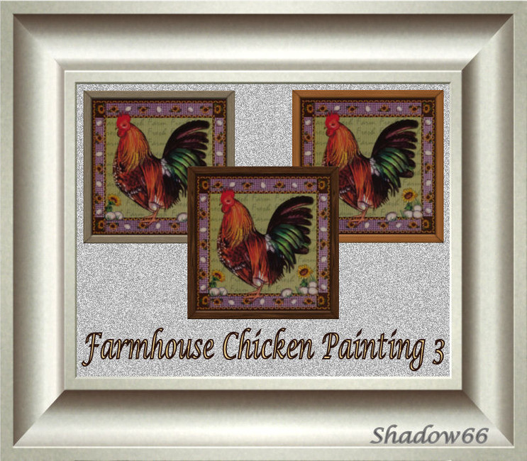 The Sims Resource - S66 - Farmhouse Chicken 3 Painting