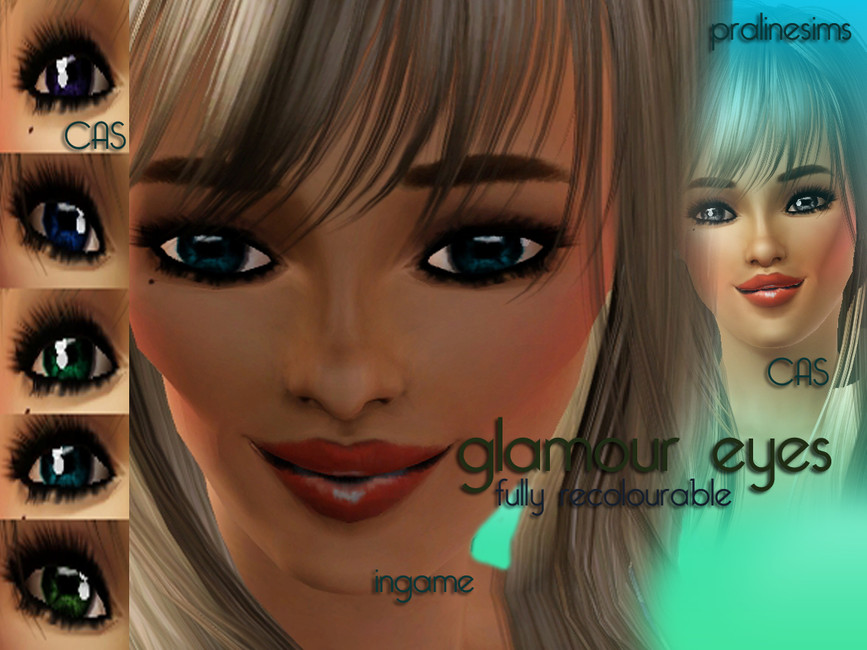 The Sims Resource - Pralinesims Glamour Eyes