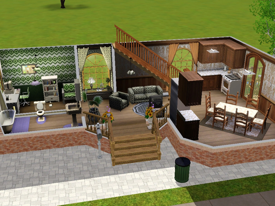 The Sims Resource | Rose house (with garage)