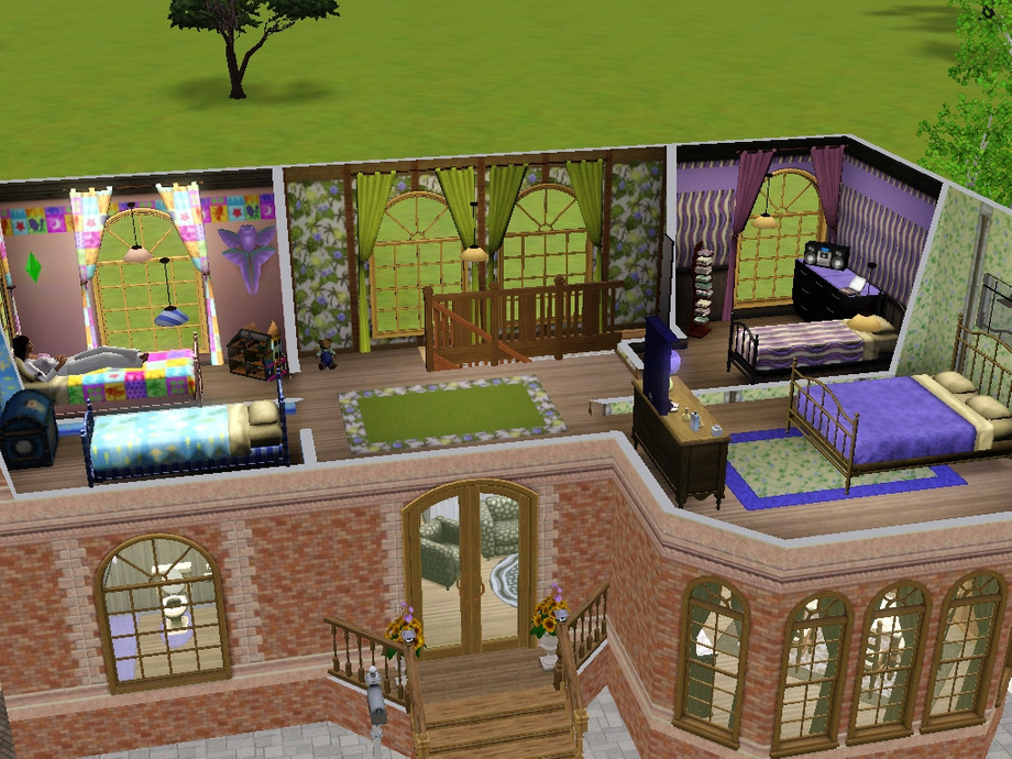 The Sims Resource | Rose house (with garage)