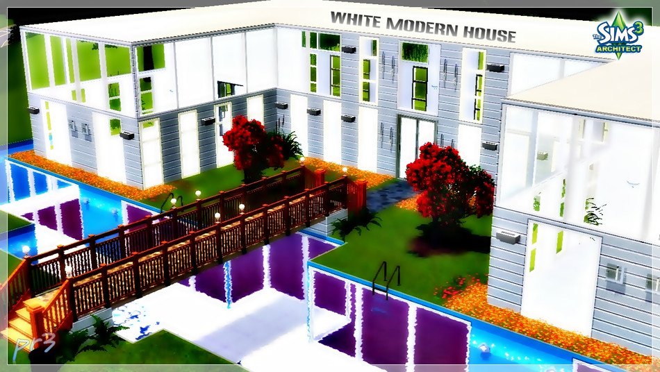 The Sims Resource - White Modern House