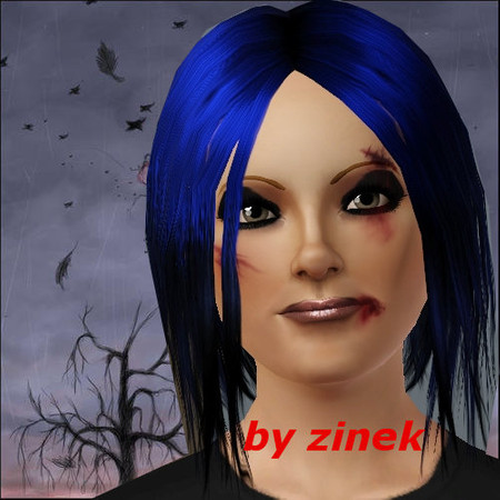 The Sims Resource | Emo hair 2 by zinek