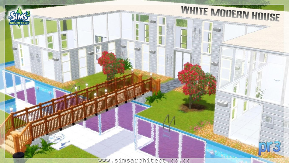 The Sims Resource - White Modern House