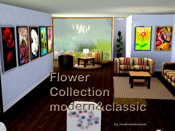 The Sims Resource | Flower Collection, modern and classic