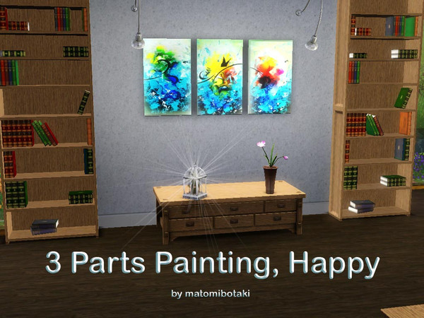 The Sims Resource - 3 Part Painting, Happy
