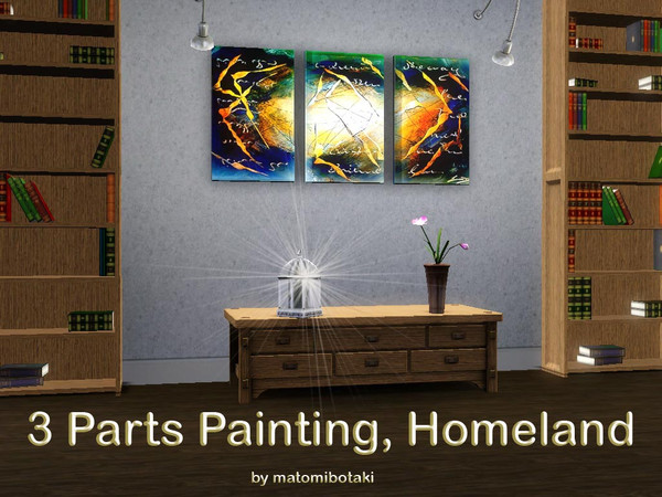 The Sims Resource | 3 Part Painting, Homeland