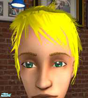 The Sims Resource | Yellow Scruffy Hair
