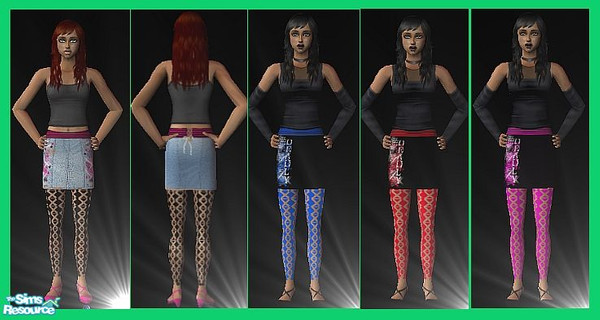 The Sims Resource | Punk rock Skirt Collection